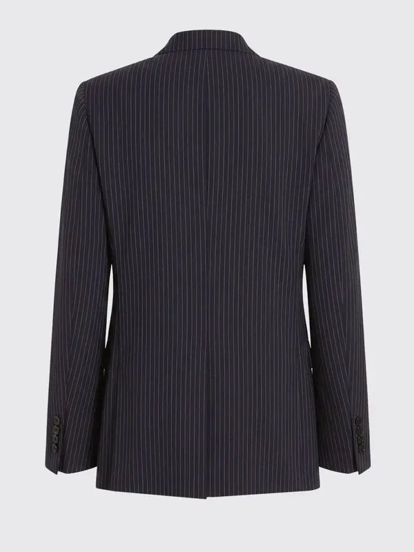 Dolce & Gabbana Pin Double-breasted Virgin Wool Blazer With Peak Lapels