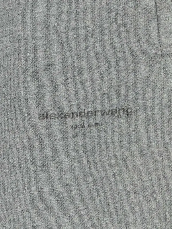 Alexander Wang Cotton Blend Jogging Trousers With Elasticated Waist