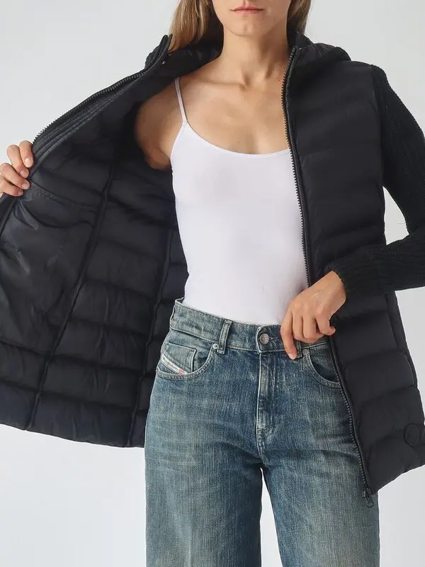COLMAR Down Padded Jacket With Contrasting Knit Sleeves