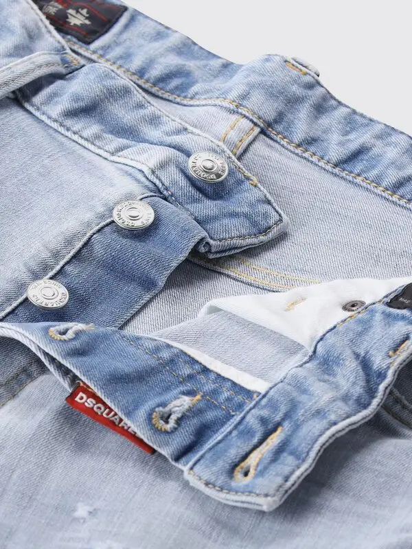 Dsquared2 Distressed Light Wash Jeans