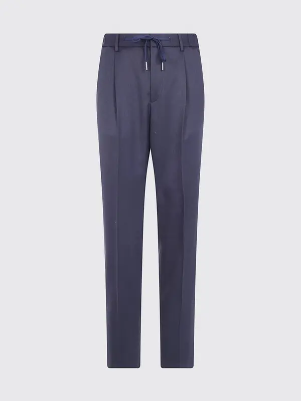 Tagliatore Tailored Drawstring Trousers - Blue