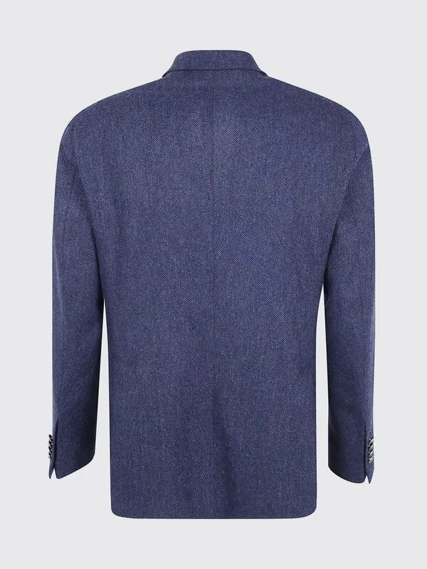 Tagliatore Double-breasted Blazer In Wool And Cashmere With Peak Lapels