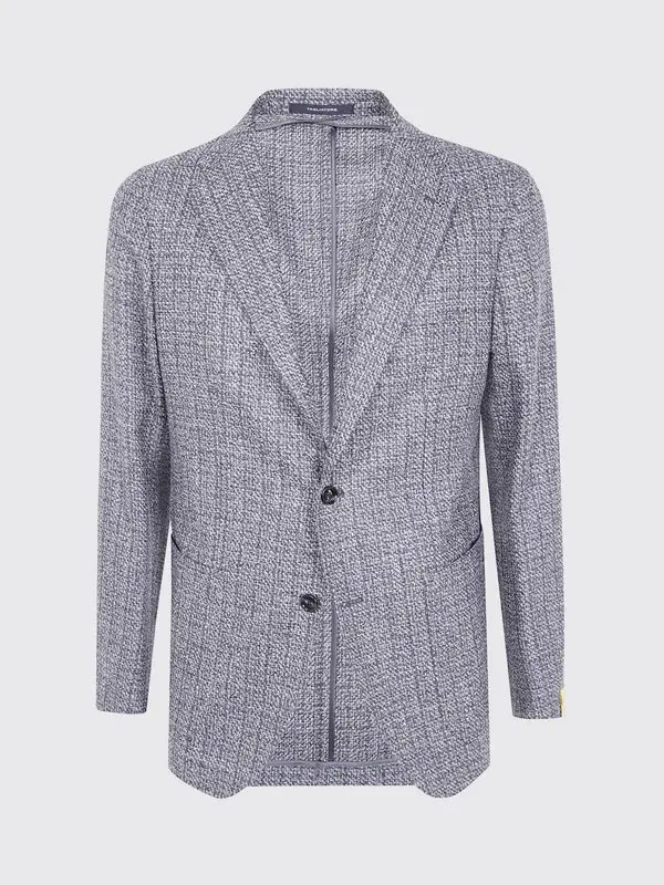 Tagliatore Single-breasted Blazer In Virgin Wool Blend With Patch Pockets