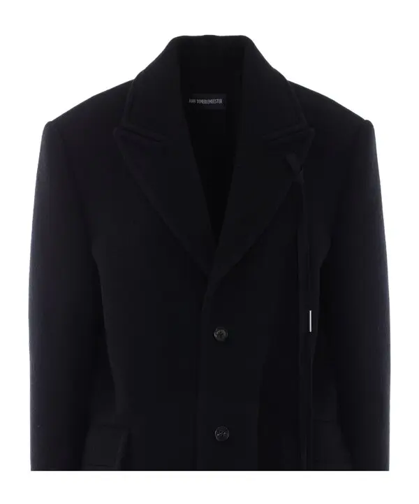 ANN DEMEULEMEESTER Aldina Strap-detailed Long Coat