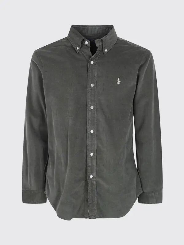 Polo Ralph Lauren Corduroy Shirt With Button-down Collar And Logo