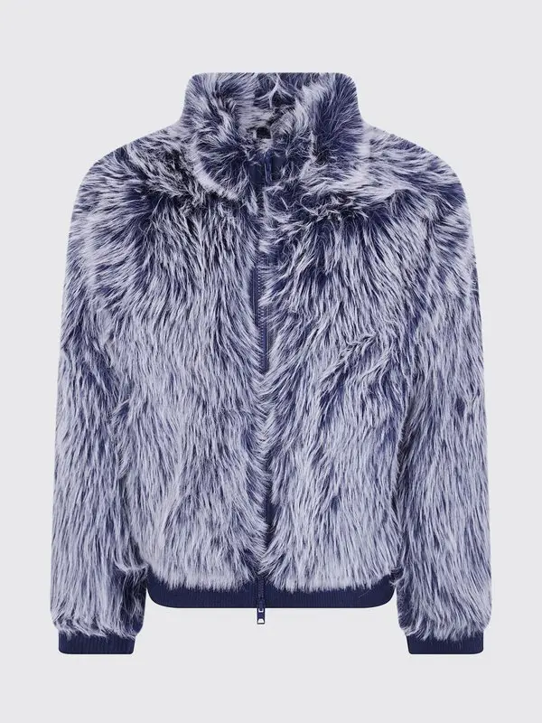 DIESEL® Faux Fur Bomber Jacket - Grey