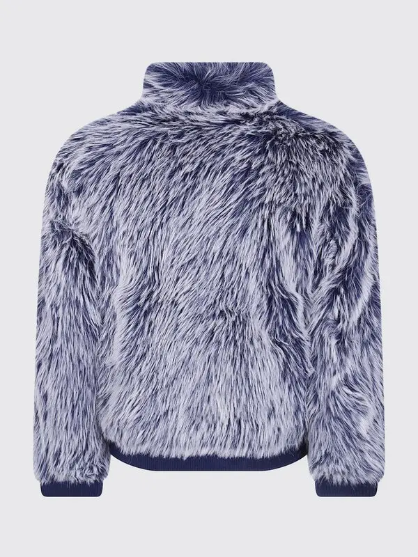 DIESEL® Faux Fur Bomber Jacket - Grey