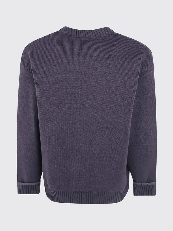 Rains Crewneck Jumper In Polyester Blend With Dropped Shoulders And Ribbed Trims - Brown