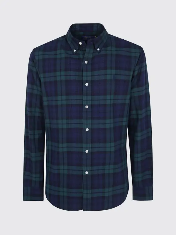 Polo Ralph Lauren Check Cotton Shirt With Button-down Collar