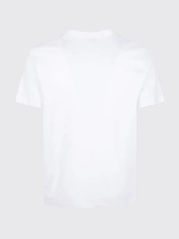 Kenzo Crewneck Cotton T-shirt With Contrasting Graphic Logo Print On The Front - White