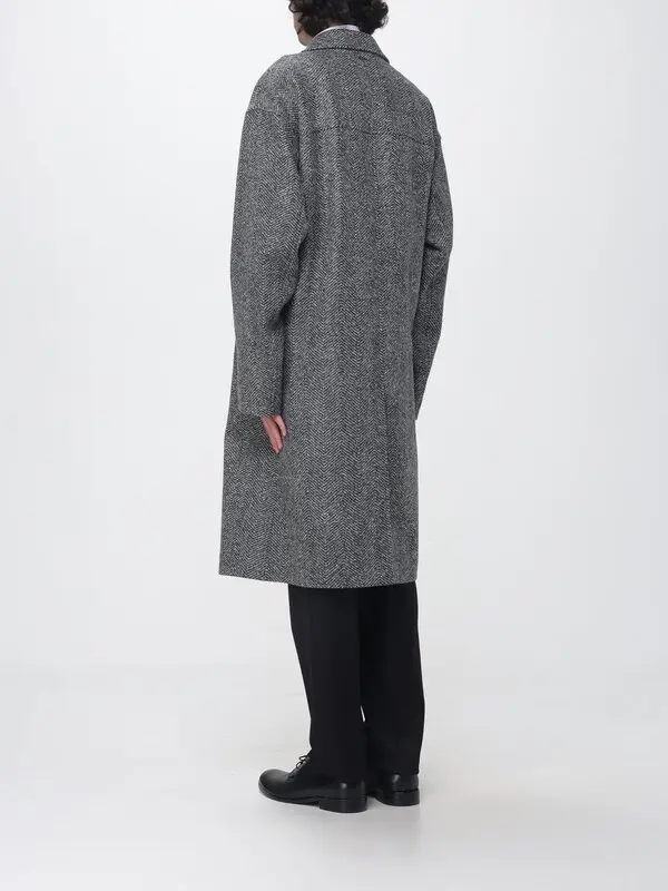 Herno Single Breasted Coat - Charcoal