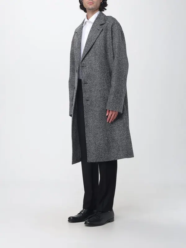 Herno Single Breasted Coat - Charcoal