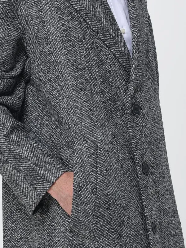 Herno Single Breasted Coat - Charcoal