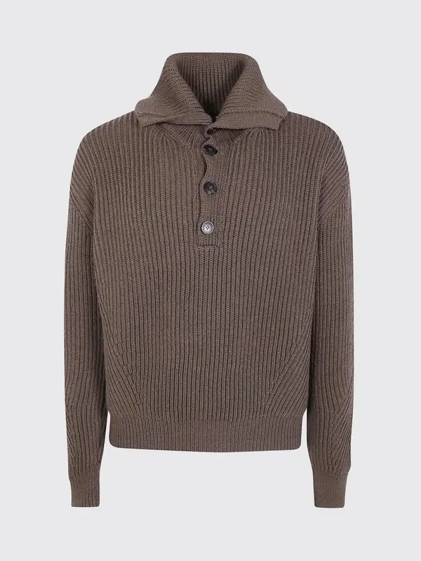 Dries Van Noten Ribbed Shawl Collar Pullover
