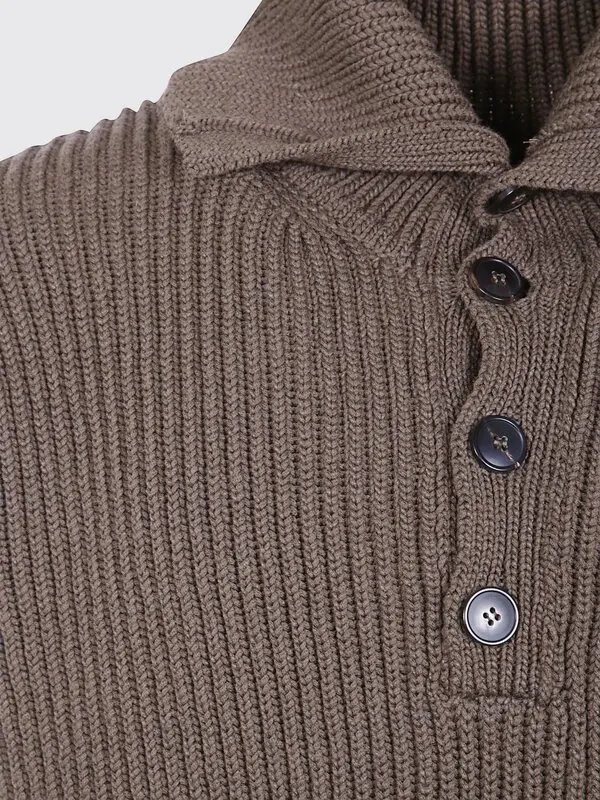 Dries Van Noten Ribbed Shawl Collar Pullover