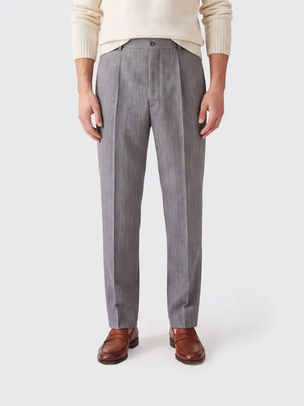 Dries Van Noten Tailored Herringbone Trousers
