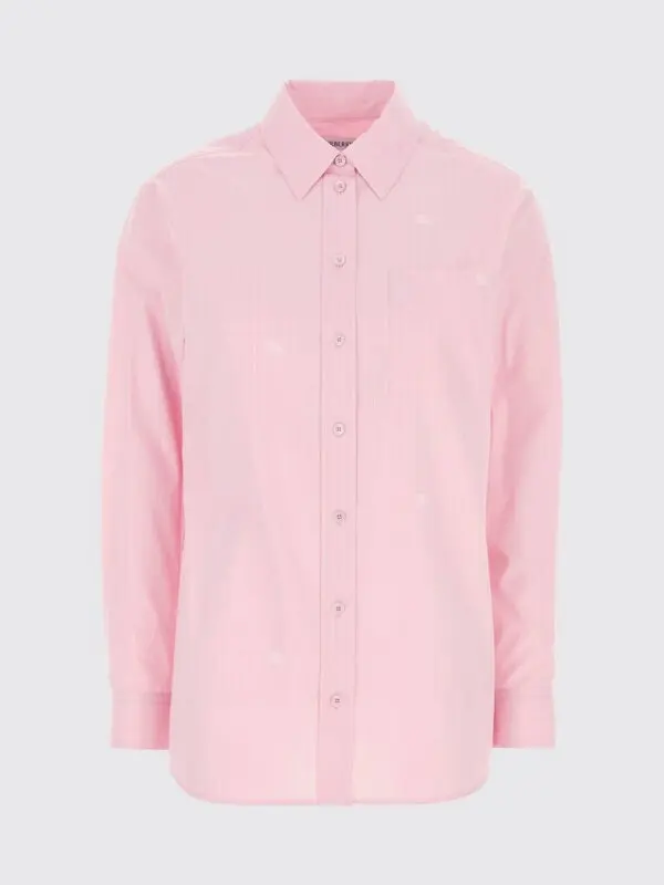 Burberry Striped Shirt With Logo Detail