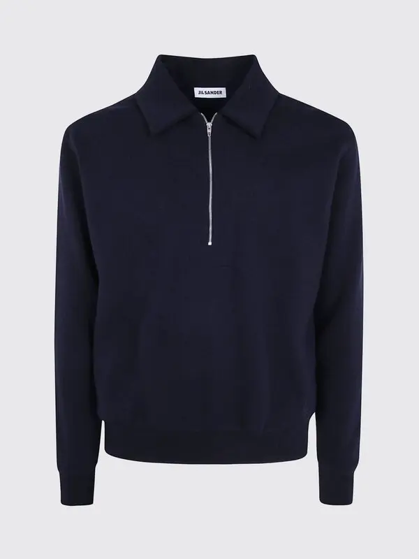 JIL SANDER Zip-up Collared Sweatshirt