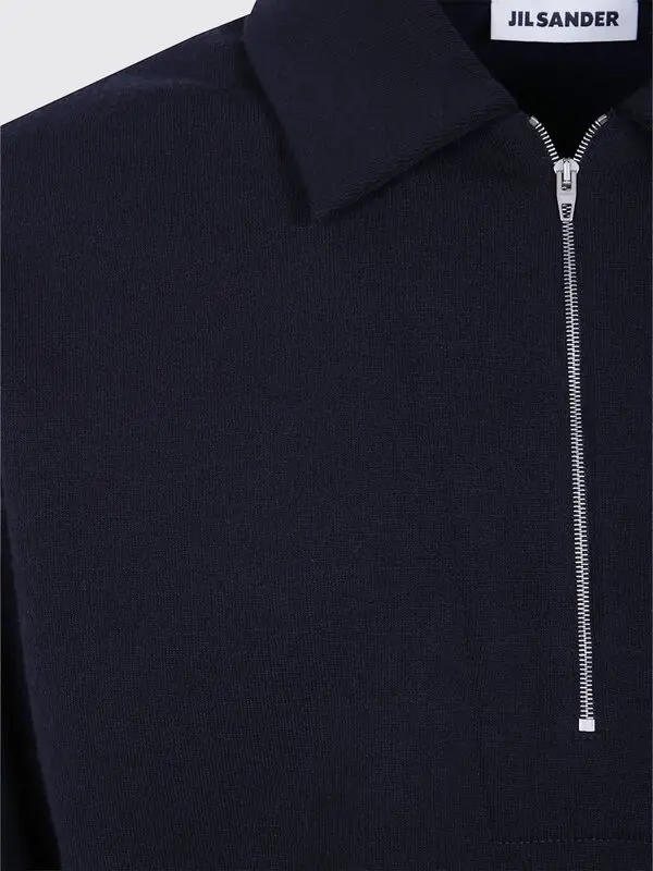 JIL SANDER Zip-up Collared Sweatshirt