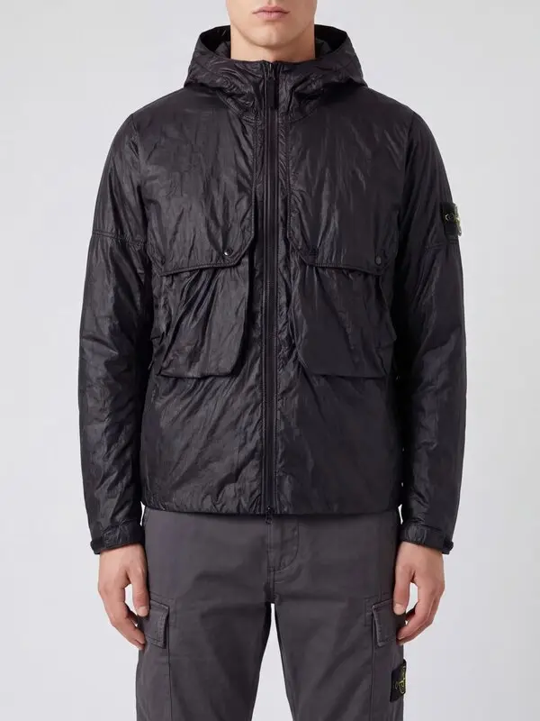 Stone Island Zip-up Jacket With Hood
