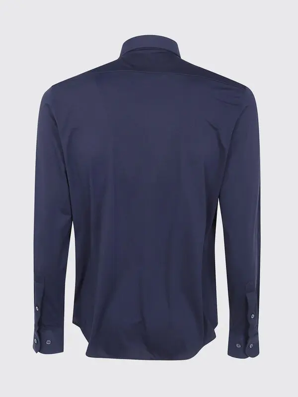 RRD Long-sleeved Polyamide Jersey Shirt With French Collar - Blue