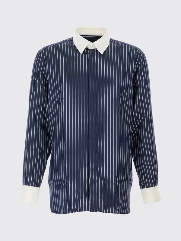 TOM FORD Striped Slim Fit Pure Silk Shirt With French Collar