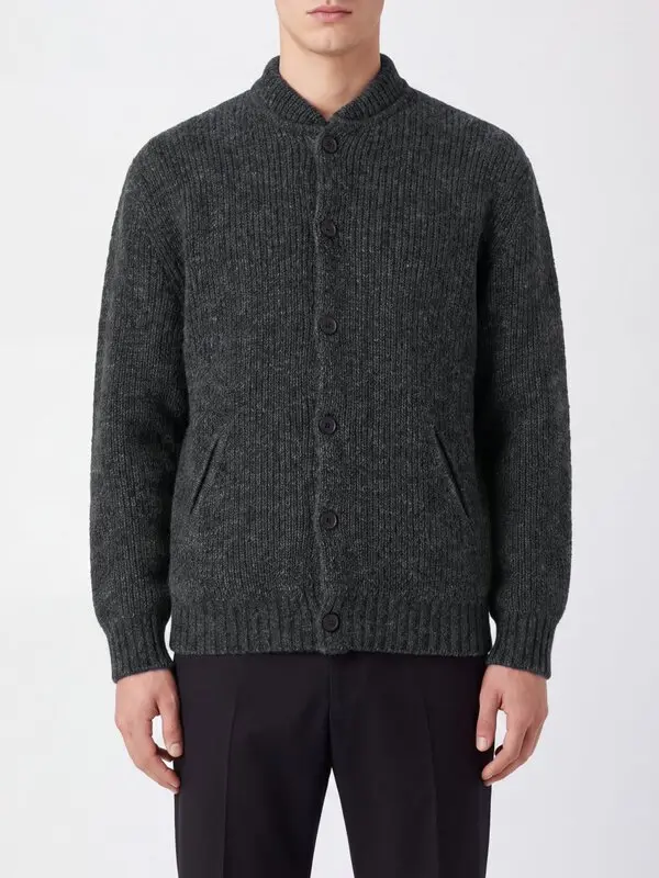 Giorgio Armani Ribbed Button-up Sweater