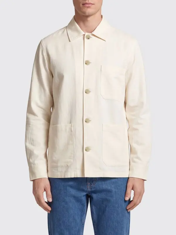 BOSS Linen And Lyocell Blend Overshirt With Patch Pockets