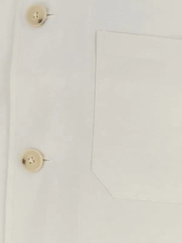 BOSS Linen And Lyocell Blend Overshirt With Patch Pockets