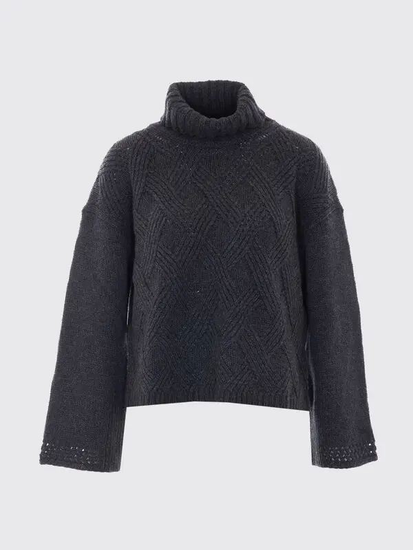 TWINSET Ribbed Knit Turtleneck Sweater