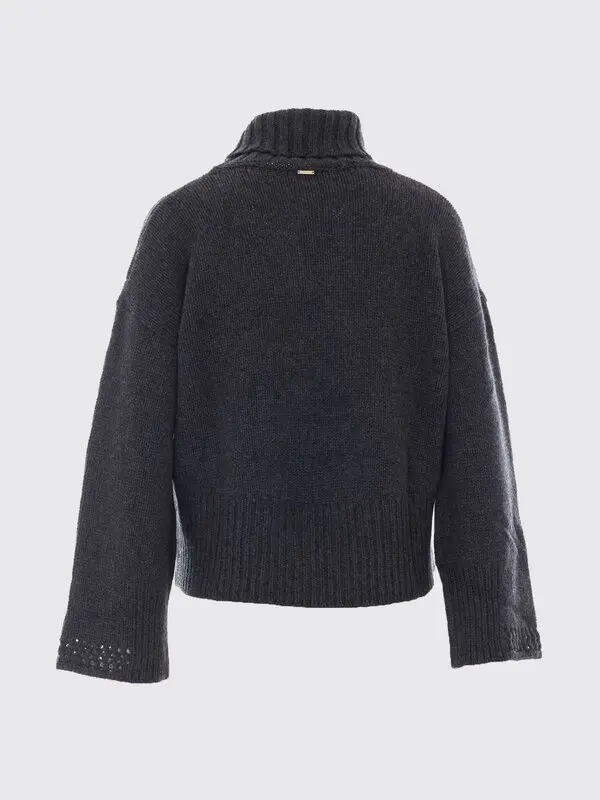 TWINSET Ribbed Knit Turtleneck Sweater