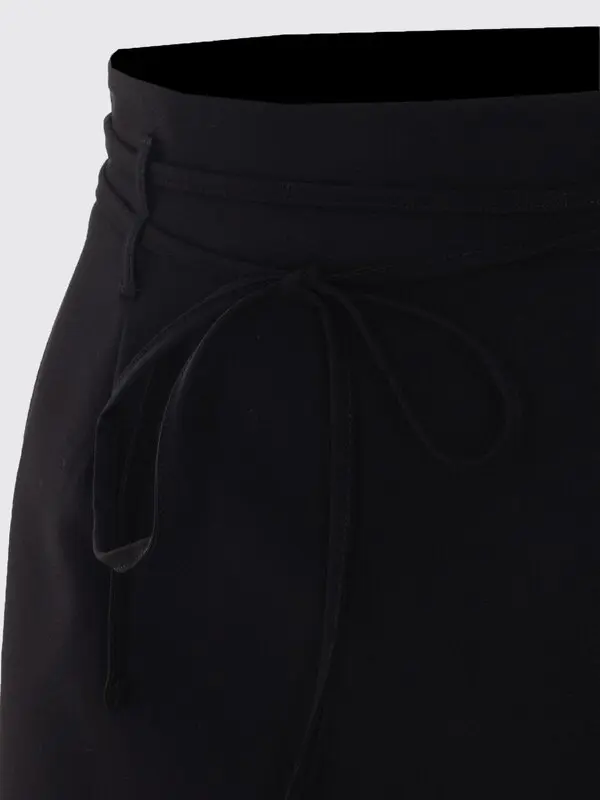 TWINSET High-waisted Pencil Mini Skirt With Belt And Side Zip - Black