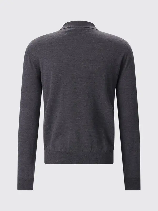 Valentino Garavani Slim Fit Virgin Wool Long-sleeved Polo Shirt