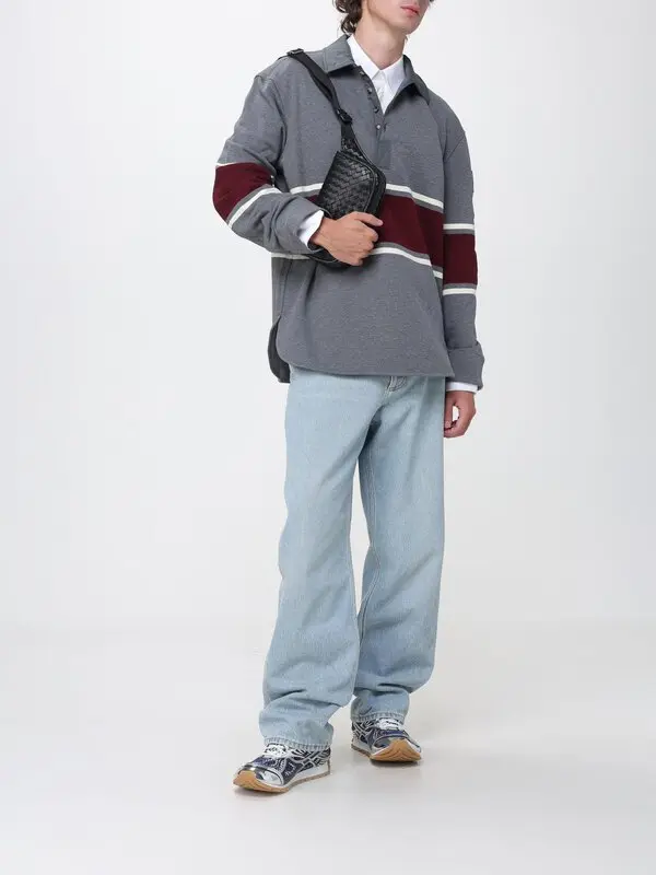 Bottega Veneta Striped Rugby Polo