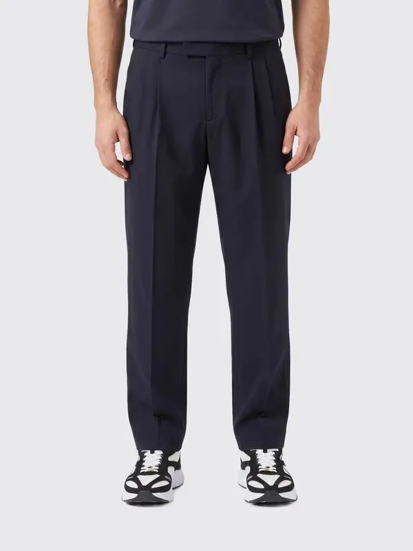 Valentino Garavani Straight-leg Tailored Trousers In Wool Blend - Navy