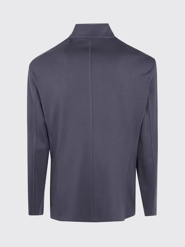 Emporio Armani Collared Button Detailed Jacket - Grey