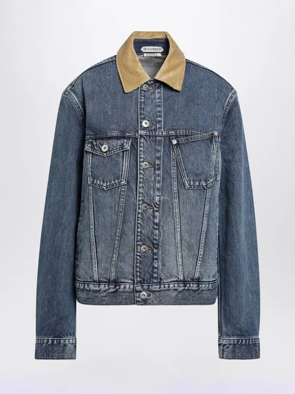 JW Anderson Denim Jacket With Corduroy Collar
