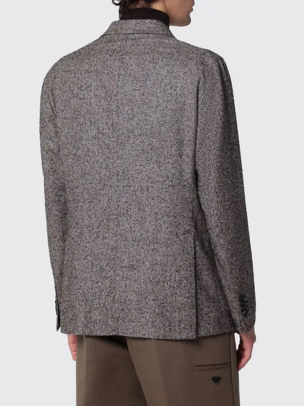 Tagliatore Double-breasted Blazer In A Wool And Silk Blend With Peak Lapels