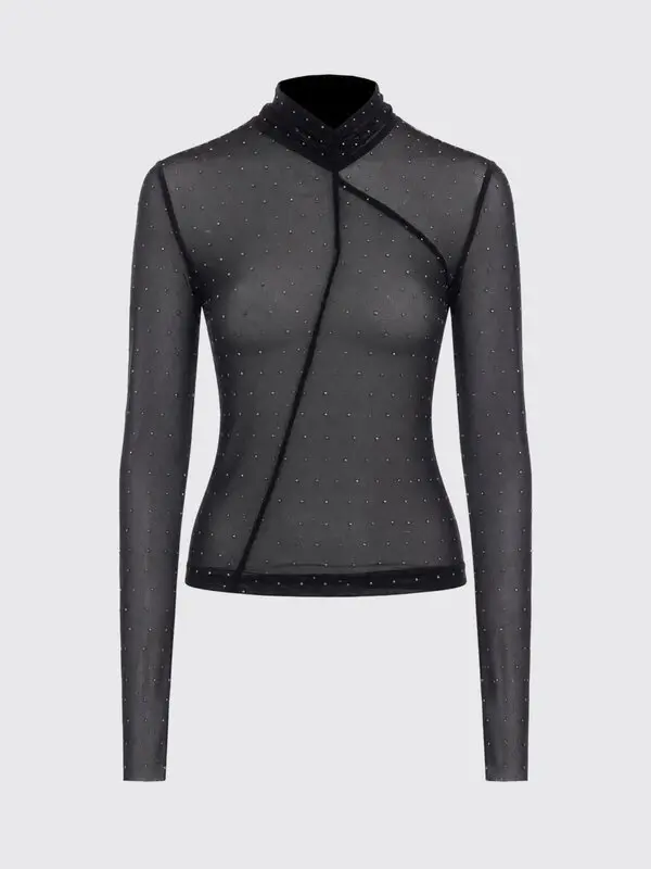 Liu Jo Embellished Mesh Turtleneck