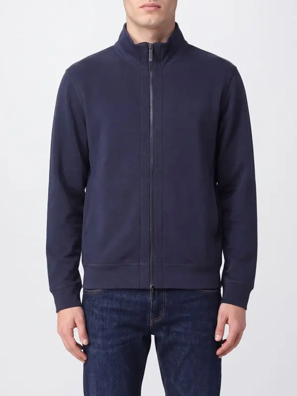 Emporio Armani Full Zip Sweatshirt - Blue