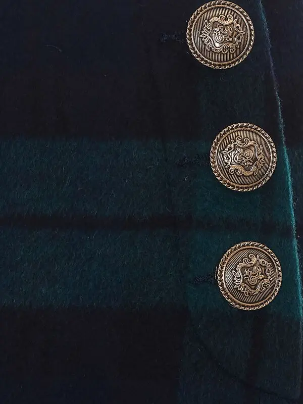 Liu Jo Plaid Mini Skirt With Button Detailing