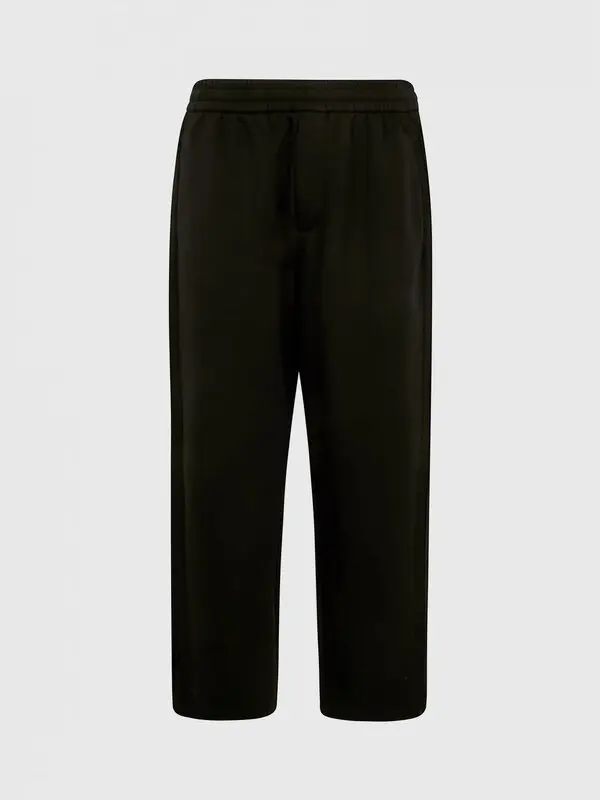 Emporio Armani Cotton Blend Jogging Trousers With Elasticated Waist