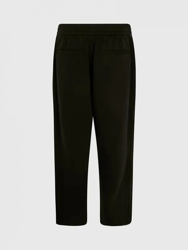 Emporio Armani Cotton Blend Jogging Trousers With Elasticated Waist