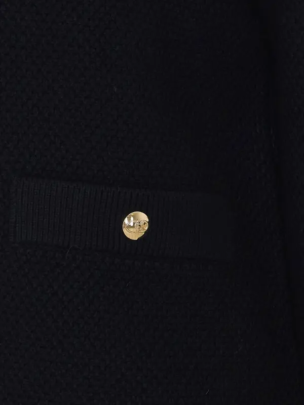 Liu Jo Textured Knit Jacket With Button Detail