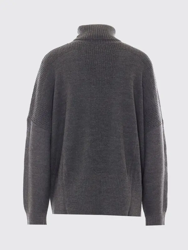 Liu Jo Turtleneck Sweater With Button Detail - Grey