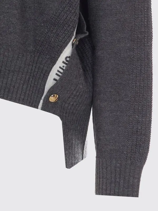 Liu Jo Turtleneck Sweater With Button Detail - Grey