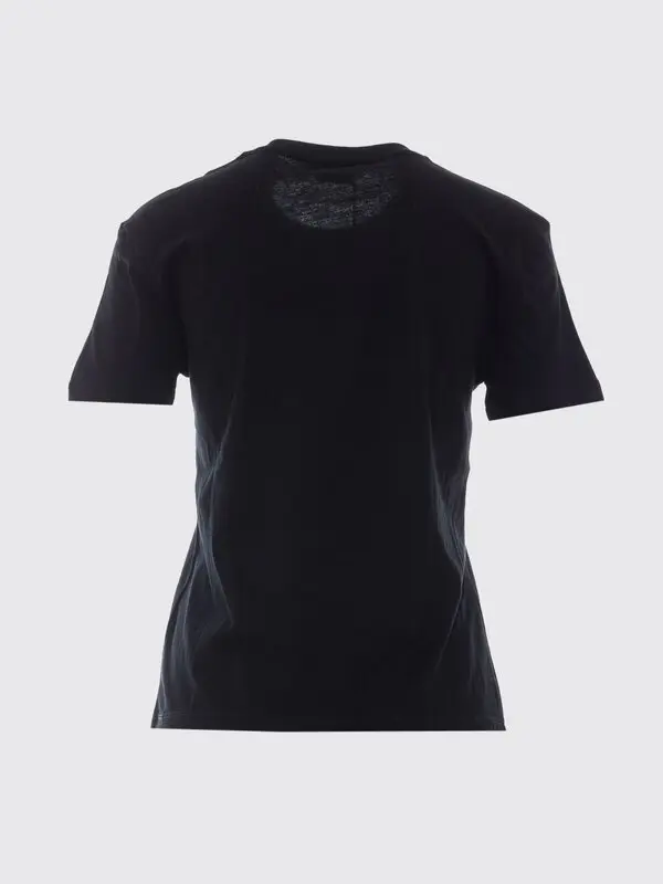 Liu Jo Slim Cotton T-shirt With Embroidery And Rhinestone Applications