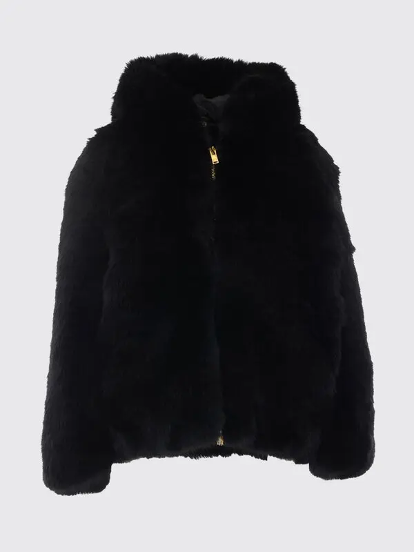 Moose Knuckles Fur Zip-up Jacket - Black