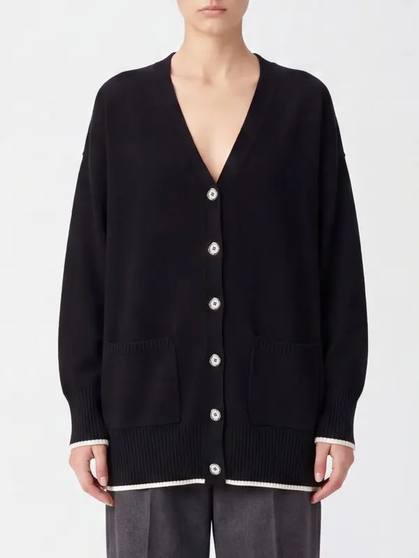 Pinko Button-detailed V-neck Cardigan
