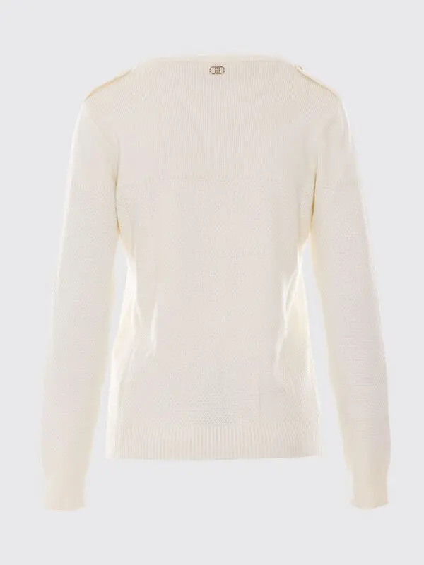 Liu Jo Crew Neck Pullover - White